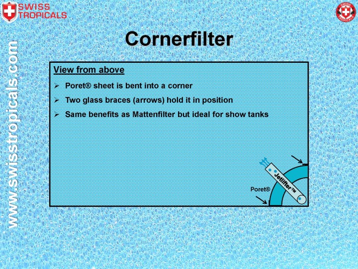 Cornerfilter - SWISSTROPICALS